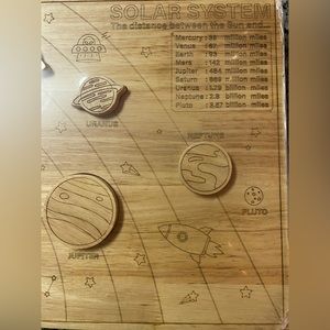 Toys | Solar System Science Puzzle Board Wood Stem Montessori | Poshmark